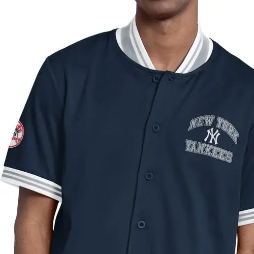 STARTER New York Yankees Button-up Short Sleeve Jacket