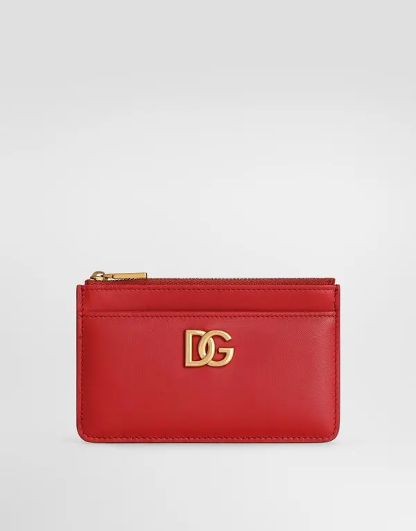 Dolce & Gabbana 3.5 Calfskin Card Holder - Red