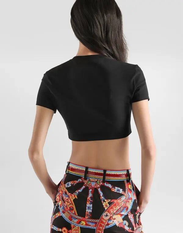Dolce & Gabbana Jersey T-shirt With Appliqu