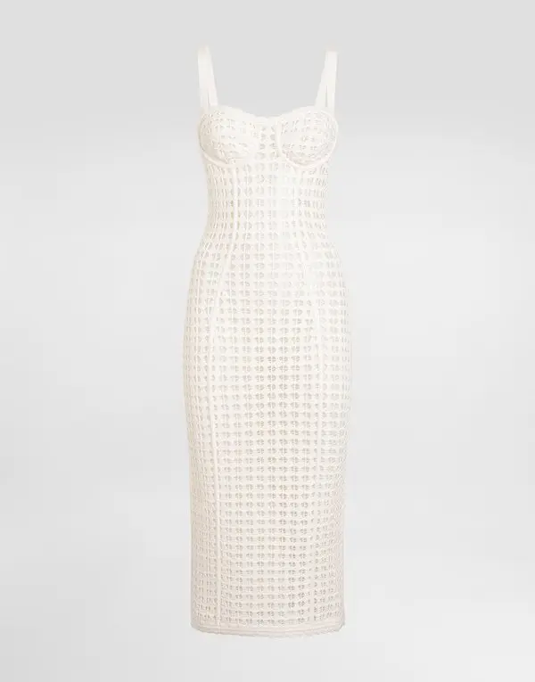 Dolce & Gabbana Crochet Bustier Dress