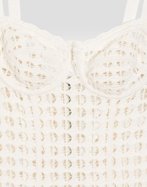 Dolce & Gabbana Crochet Bustier Dress
