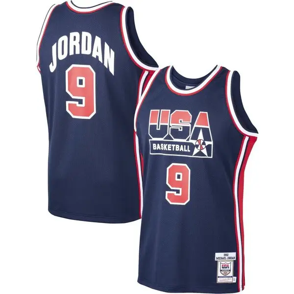 Mitchell & Ness Michael Jordan Usa Basketball Home 1992 Dream Team Authentic Jersey - Navy