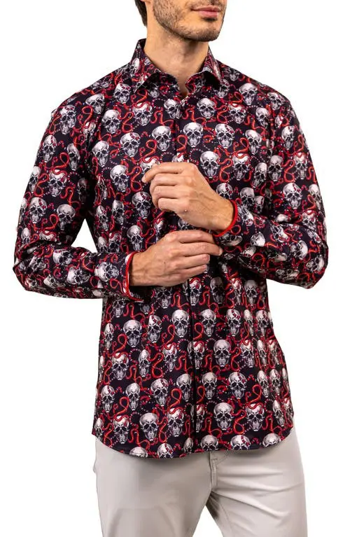 MACEOO Fibonacci Ascension Contemporary Fit Button-up Shirt