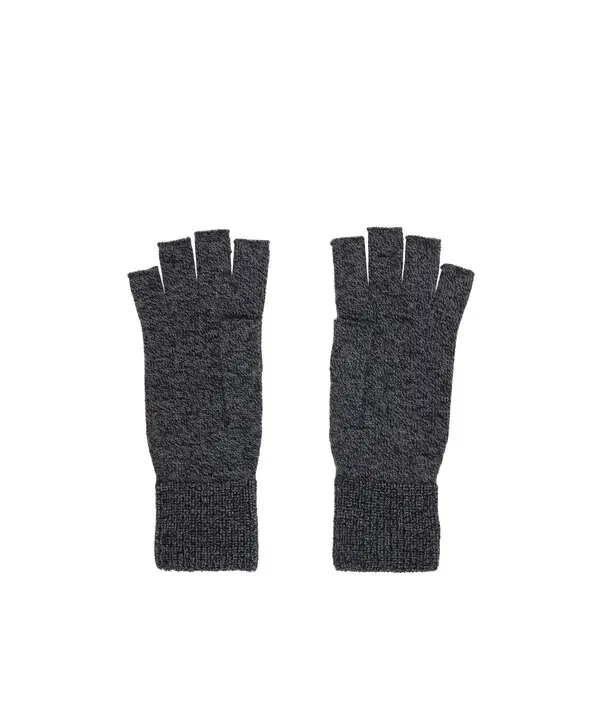 COURREGES Embroidered Ribbed Fingerless Gloves