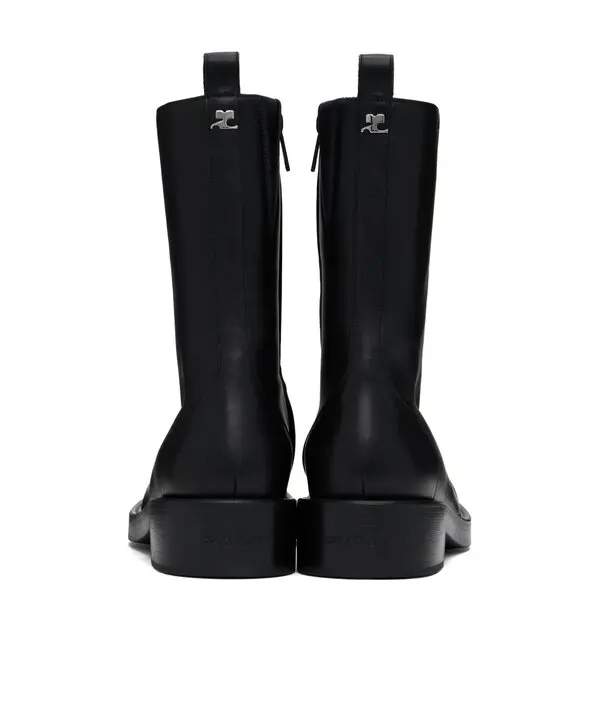 COURREGES Round Toe Rider Boots