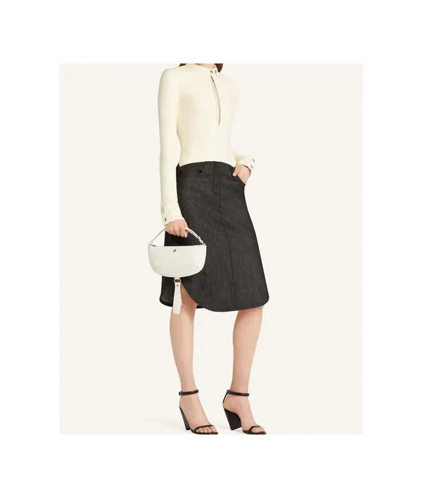 COURREGES Courrèges Holy Eclipse Zipped Shoulder Bag - Off-white