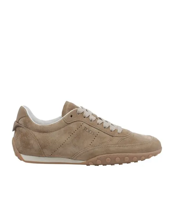 TOD'S Logo-debossed Suede Lace-up Sneakers