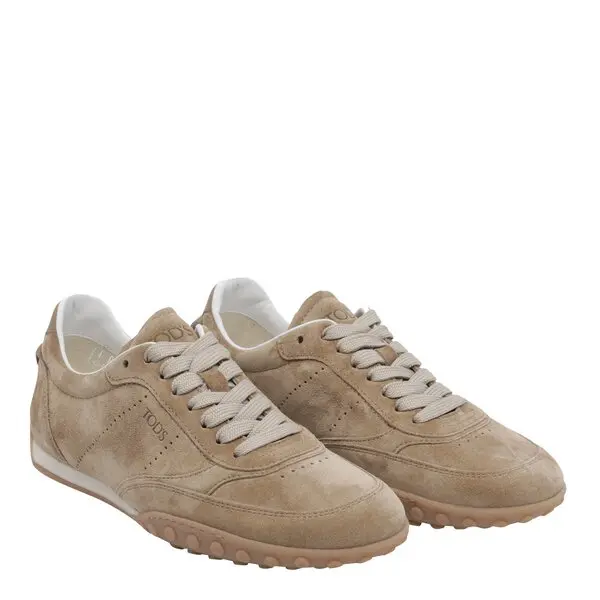 TOD'S Logo-debossed Suede Lace-up Sneakers