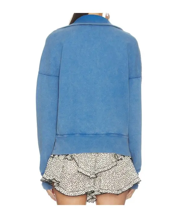 Isabel Marant Étoile Ross Half-zip Sweatshirt - Light Blue