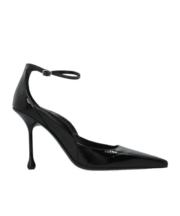 JIMMY CHOO Quinci Patent-finish Pumps - Black