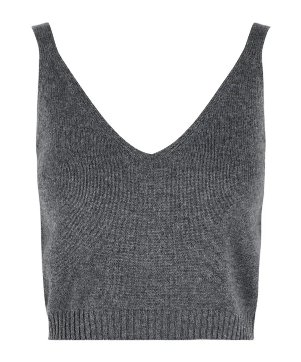 LISA YANG Ribbed Tank Top - Grey