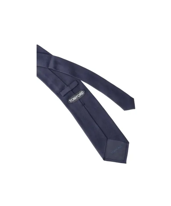 TOM FORD Pointed Neck Tie - Blue