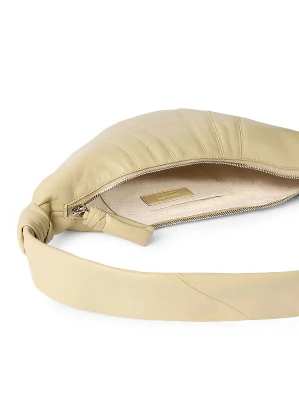 LEMAIRE Small Smooth Leather Bag - Nude