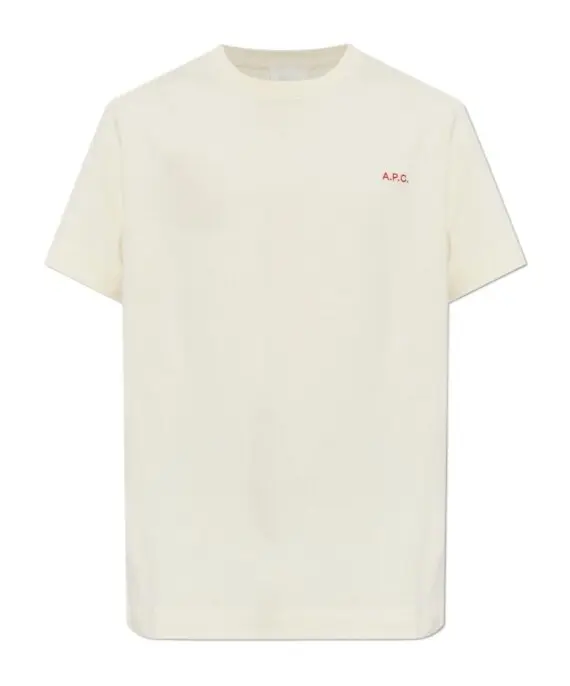 A.p.c. Oliver Logo T-shirt - Cream