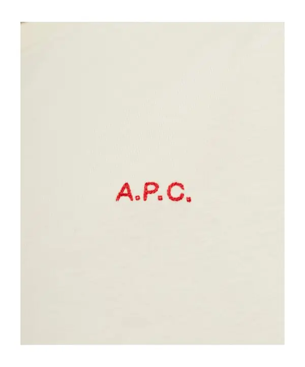 A.p.c. Oliver Logo T-shirt - Cream