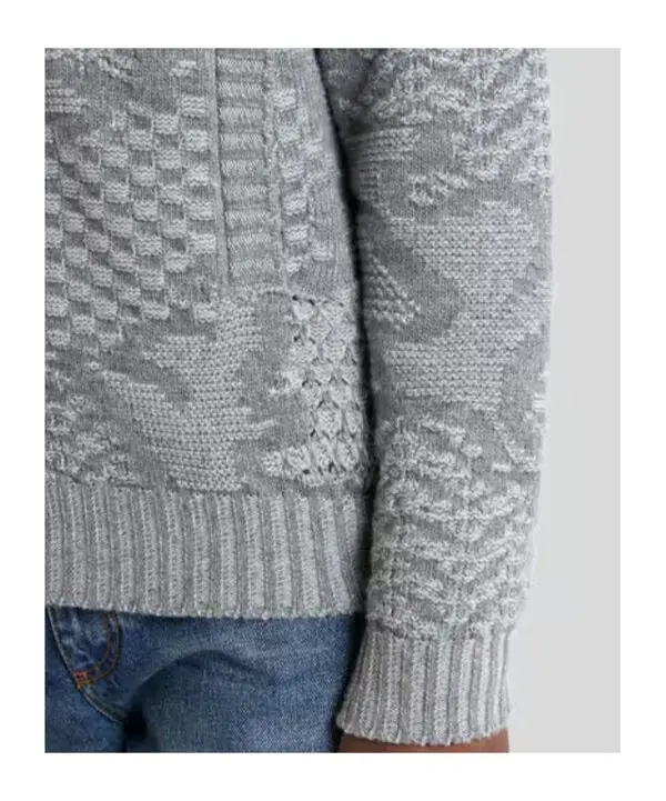 Etro Knit Wool-blend Bomber Jacket With Motif