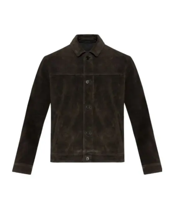 ALLSAINTS Solid Color Suede Jacket - Black