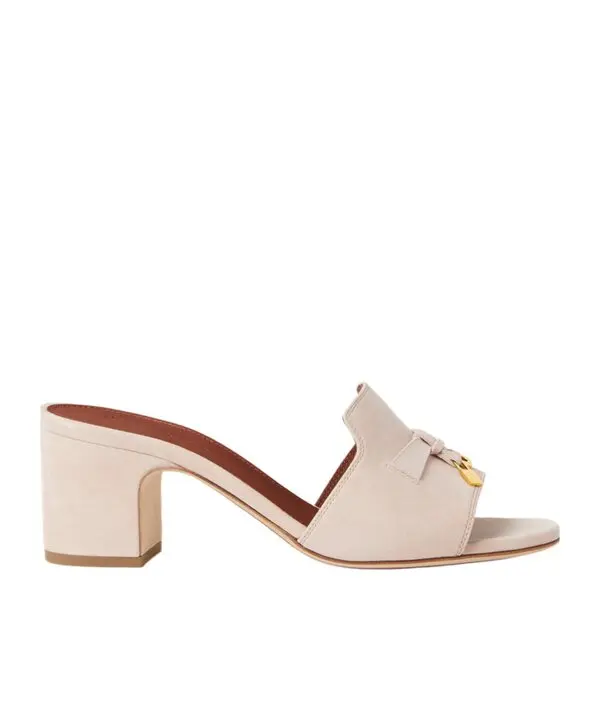 Loro Piana Summer Charms Heeled Sandals - Nude