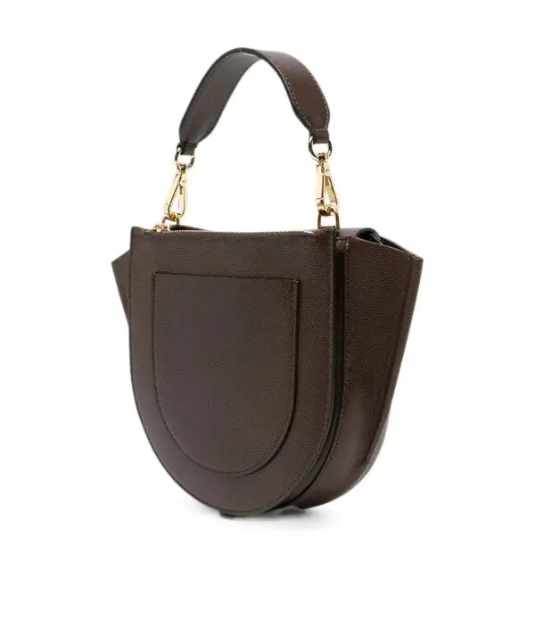 WANDLER Mini Hortensia Leather Tote Bag - Black
