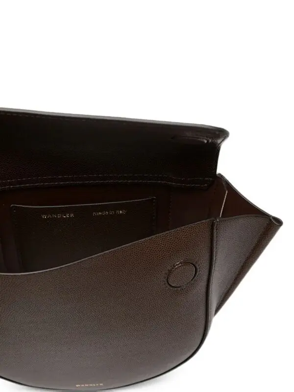 WANDLER Mini Hortensia Leather Tote Bag - Black