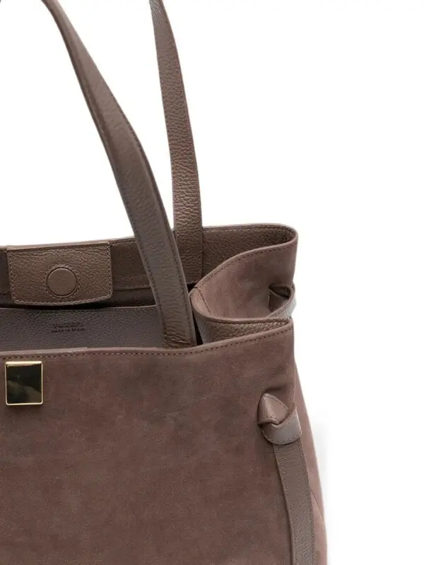 Yuzefi Gyoza Suede Knotted-strap Tote Bag