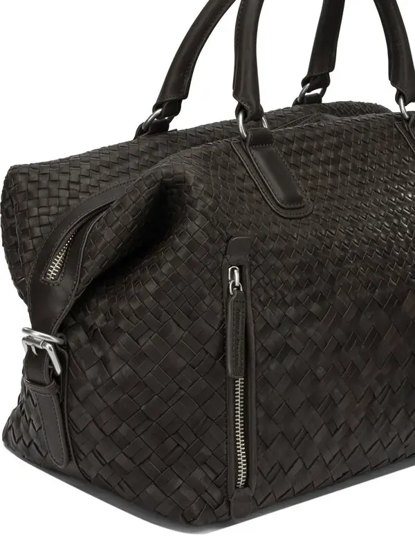 Officine Creative Armor 019 Woven Leather Travel Bag