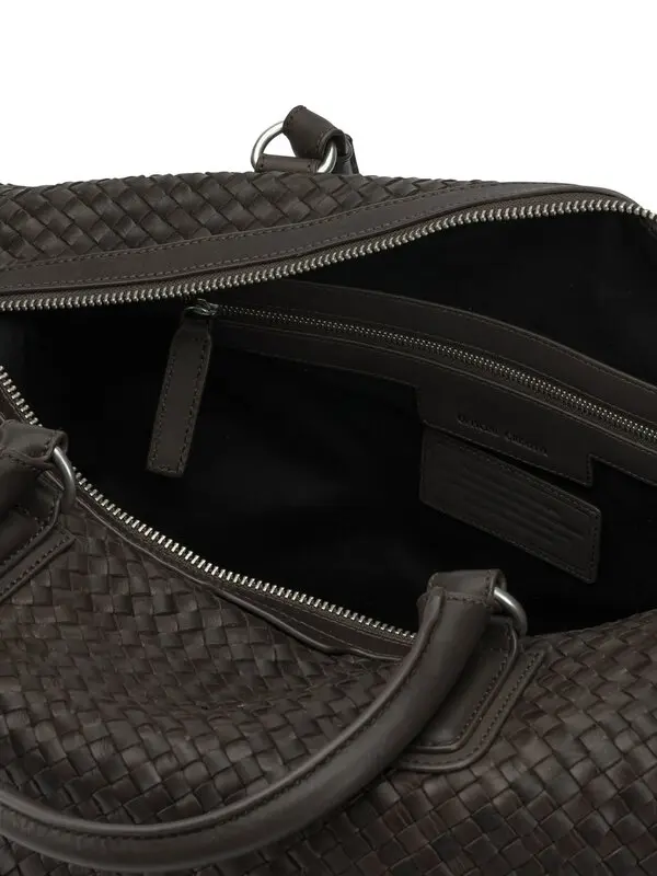 Officine Creative Armor 019 Woven Leather Travel Bag