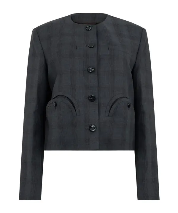 BLAZÉ MILANO Cropped Bolero Blazer - Black