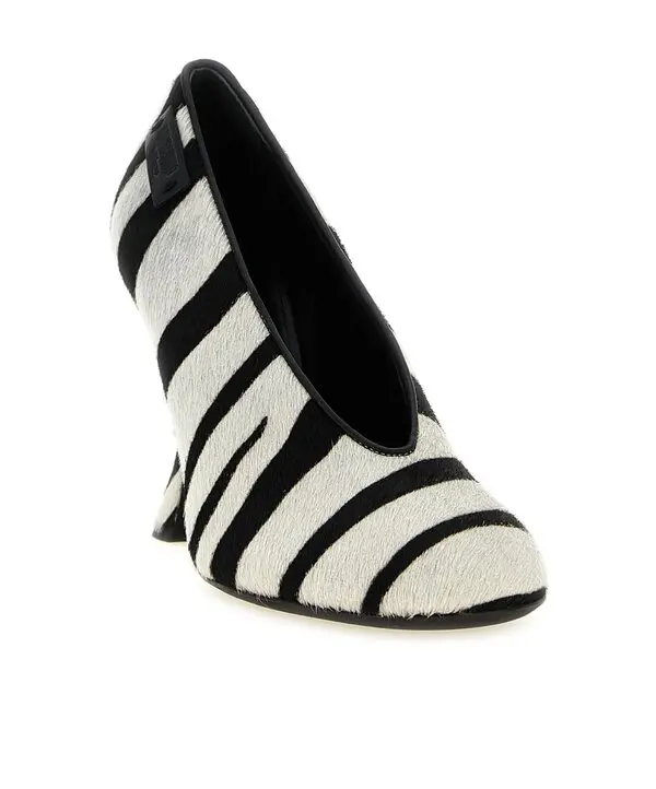 Moschino Zebra Pony Pumps