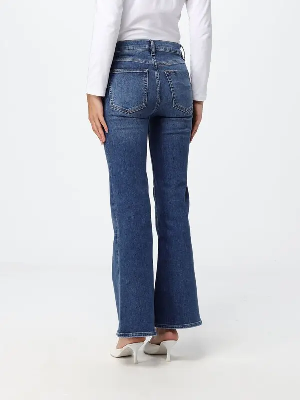 FRAME Faded-effect Flared-leg Jeans - Blue