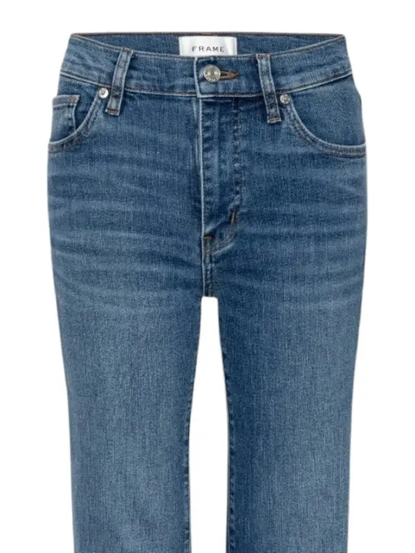FRAME Faded-effect Flared-leg Jeans