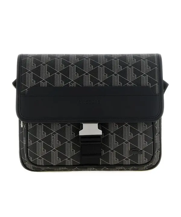 Lacoste Monogram Flap Messenger Bag