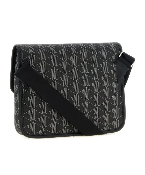 Lacoste Monogram Flap Messenger Bag