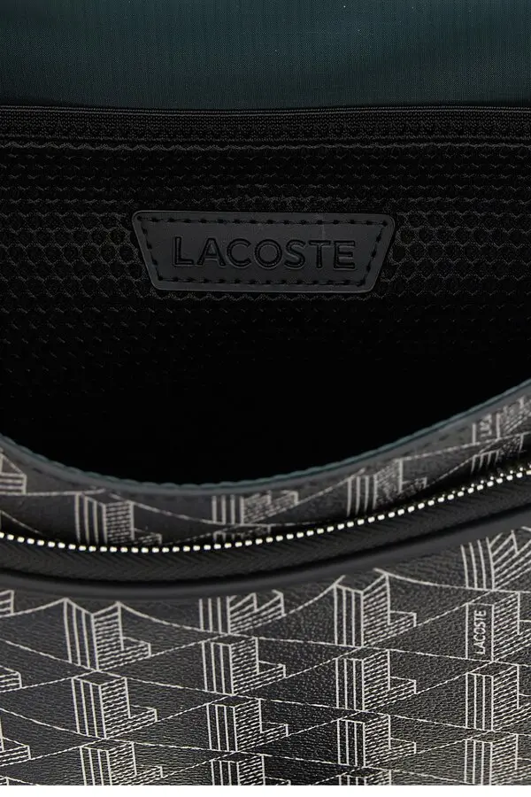 Lacoste Monogram Flap Messenger Bag
