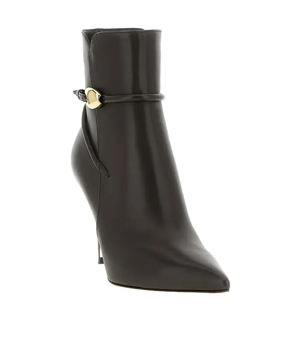 GIANVITO ROSSI Jungle Mamba Stiletto Ankle Boots