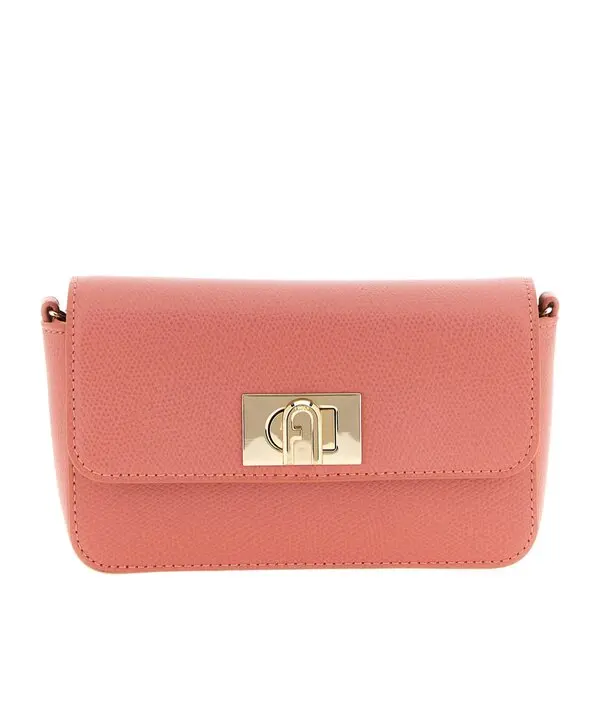 Furla Mini 1927 Leather Crossbody Bag - Pink