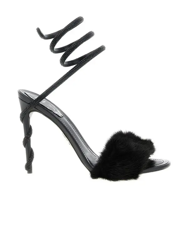 Rene Caovilla Margot Sandals - Black
