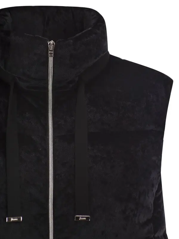 Herno Velvet-effect Padded Gilet