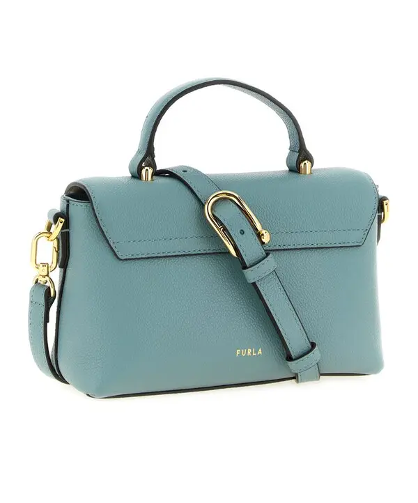 Furla Mini Shoulder Bag With Gold Sphere Clasp