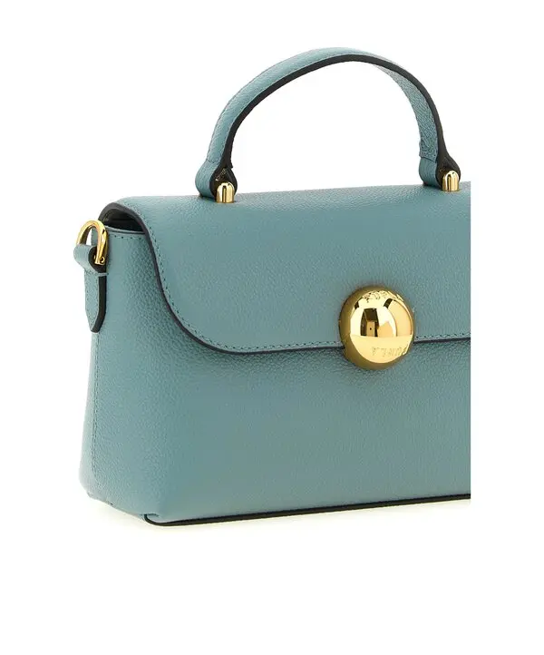 Furla Mini Shoulder Bag With Gold Sphere Clasp