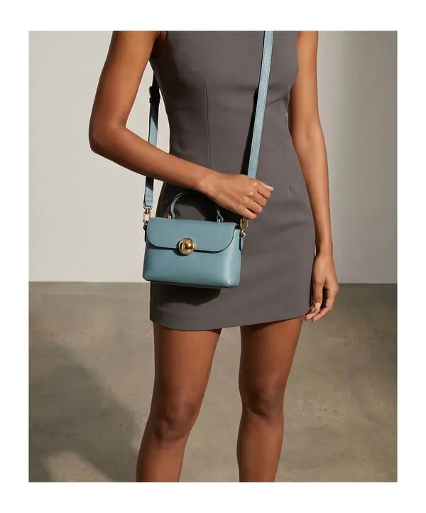 Furla Mini Shoulder Bag With Gold Sphere Clasp