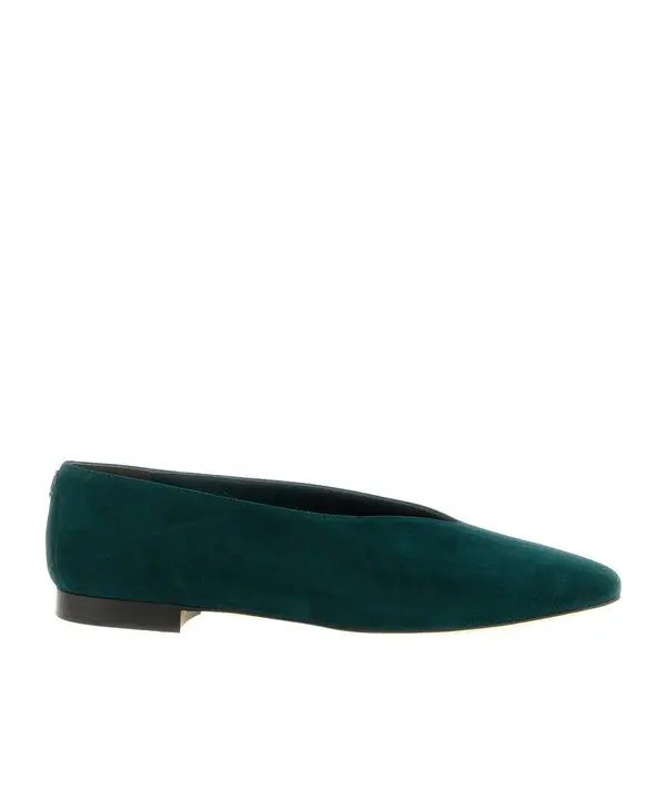 JIMMY CHOO Margot V-cut Ballet Flats - Green