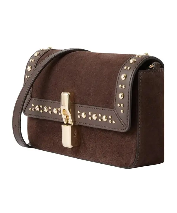 Furla Iride Studded Shoulder Bag - Black