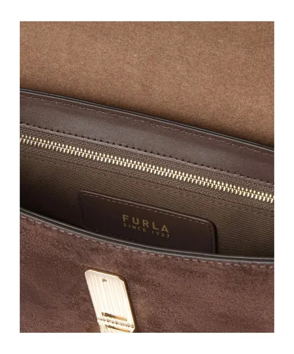 Furla Iride Studded Shoulder Bag - Black