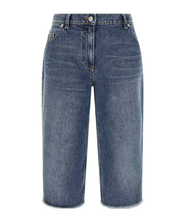 Magda Butrym 08 Cropped Capri Jeans - Blue
