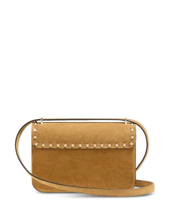 Valentino Garavani Small Studded Suede Shoulder Bag