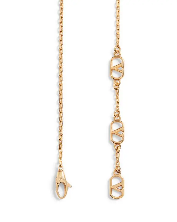 Valentino Garavani Logo Lariat Necklace