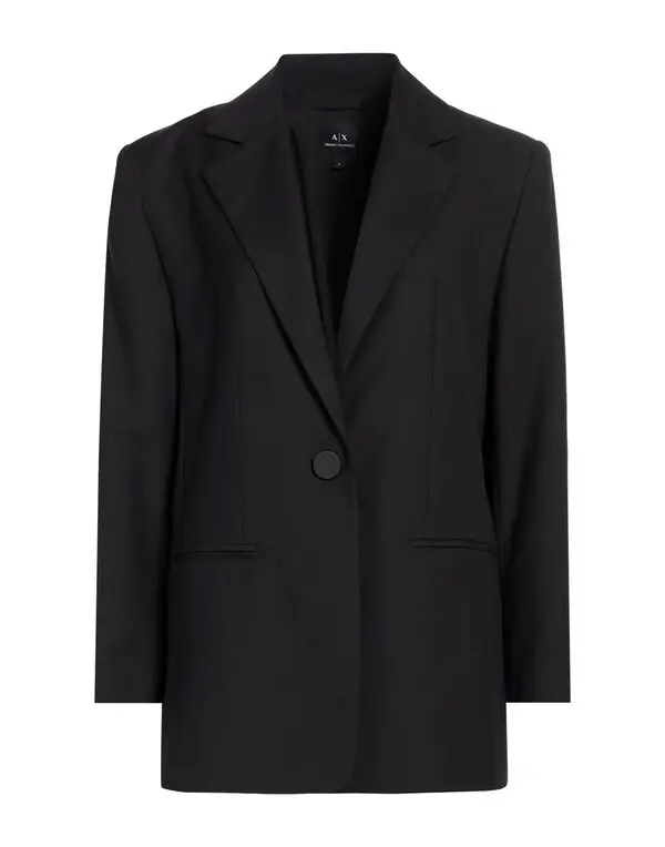 Armani Exchange Blazer Size Polyester, Viscose