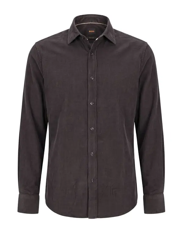 R3D WÖÔD Shirt Taupe Size Cotton