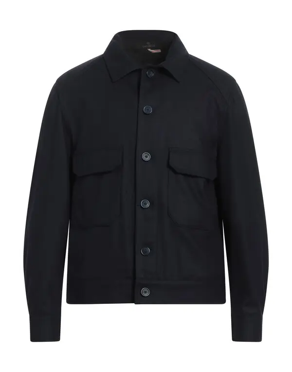 SANTANIELLO Jacket Midnight Size Wool, Polyamide, Cashmere, Elastane
